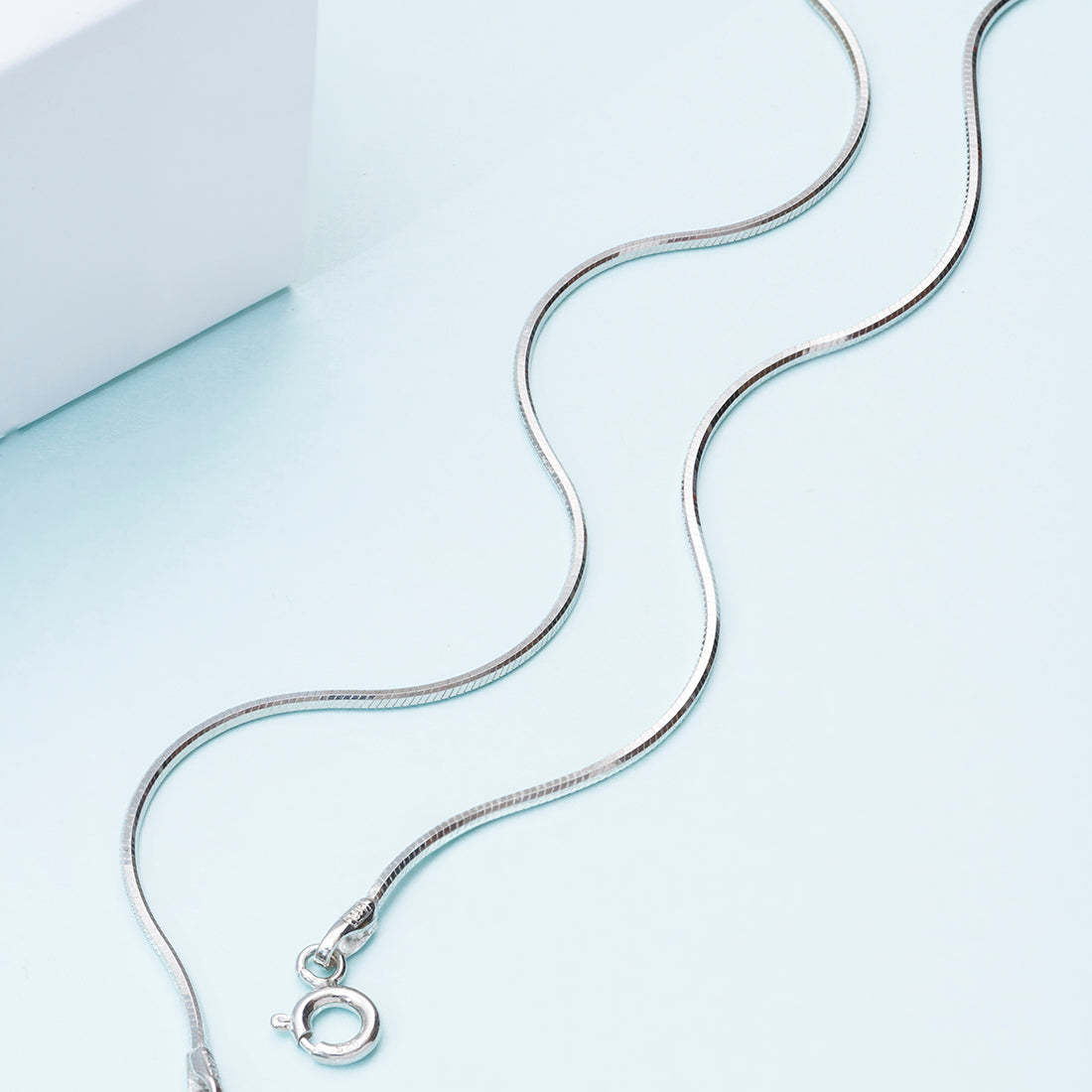 Minimal Snake Chain 925 Silver Anklet - Valentine's Gift – Zavya