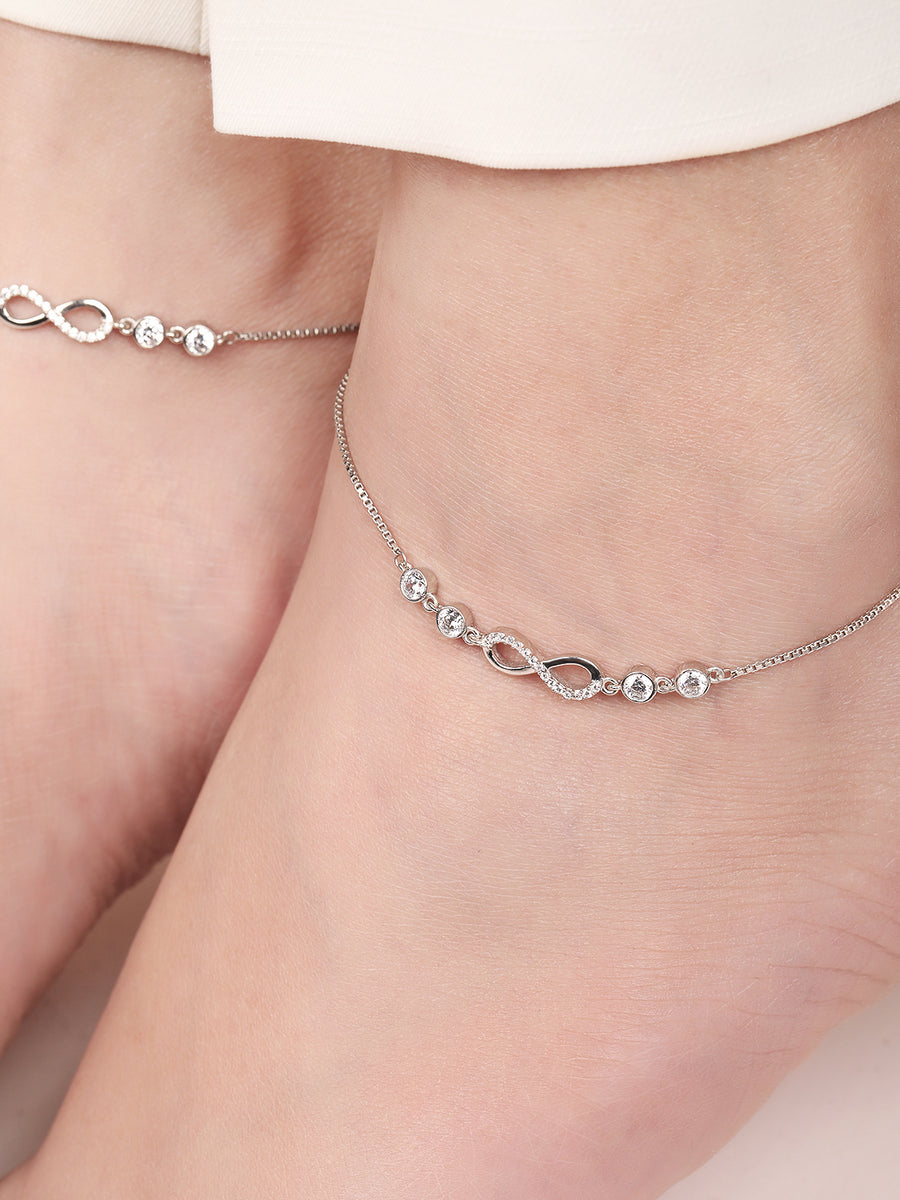 Understated Glamour: Silver Anklets Priced Right for a Perfect Valenti ...