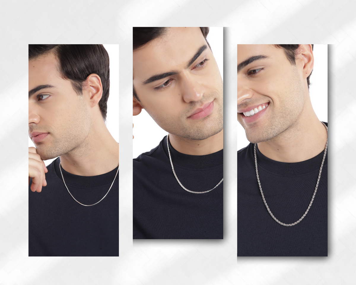 Silver Chain for Men: A Guide to Finding the Best Fit – Zavya