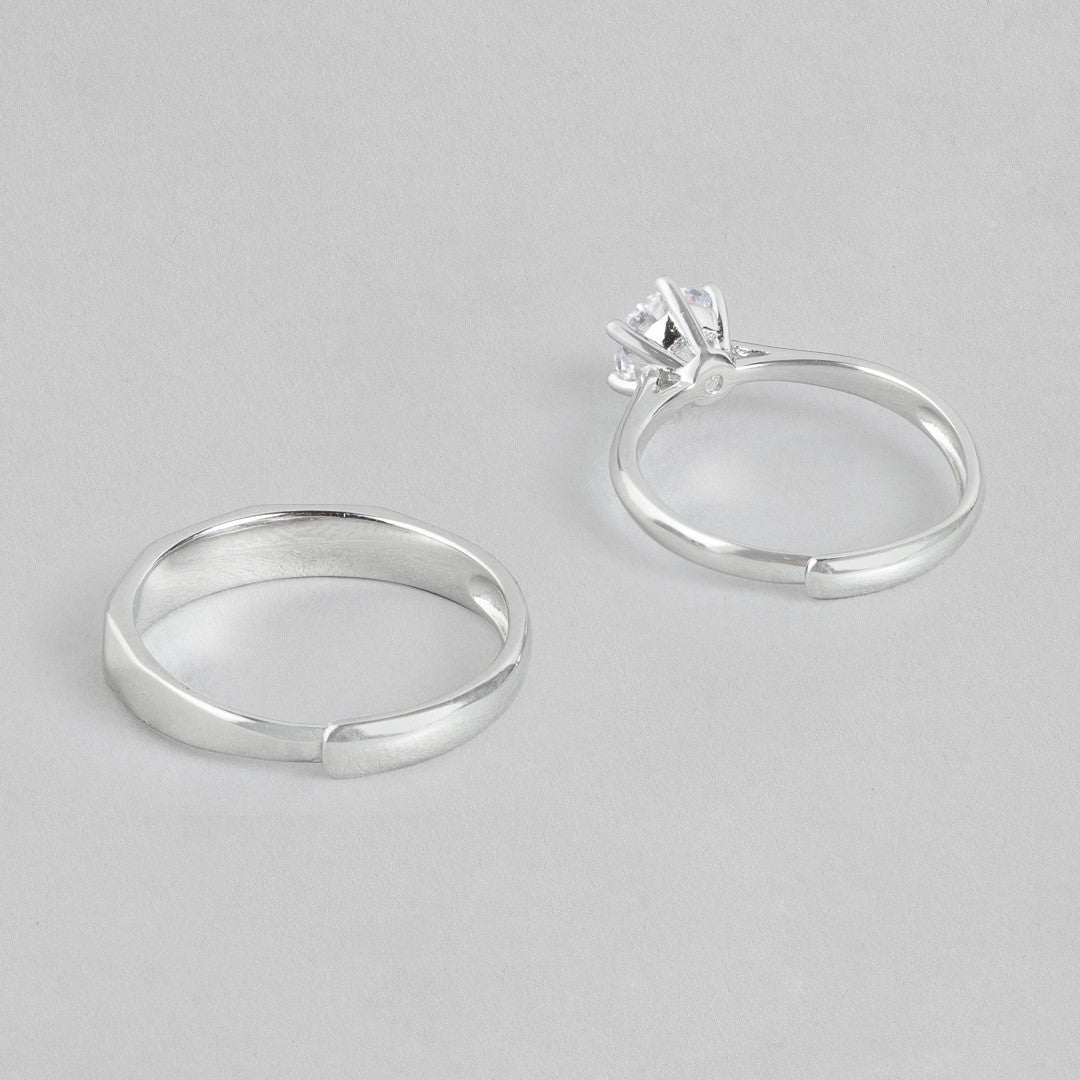 Shop for Solitaire Majestic Lover's Couple Rings online by Zavya