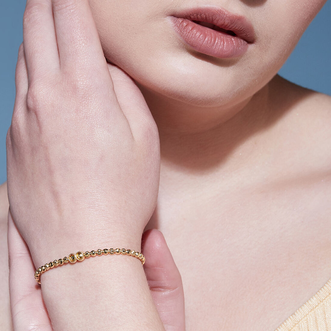 Shop for Circular Gold Plated Women's Bracelet online by Zavya