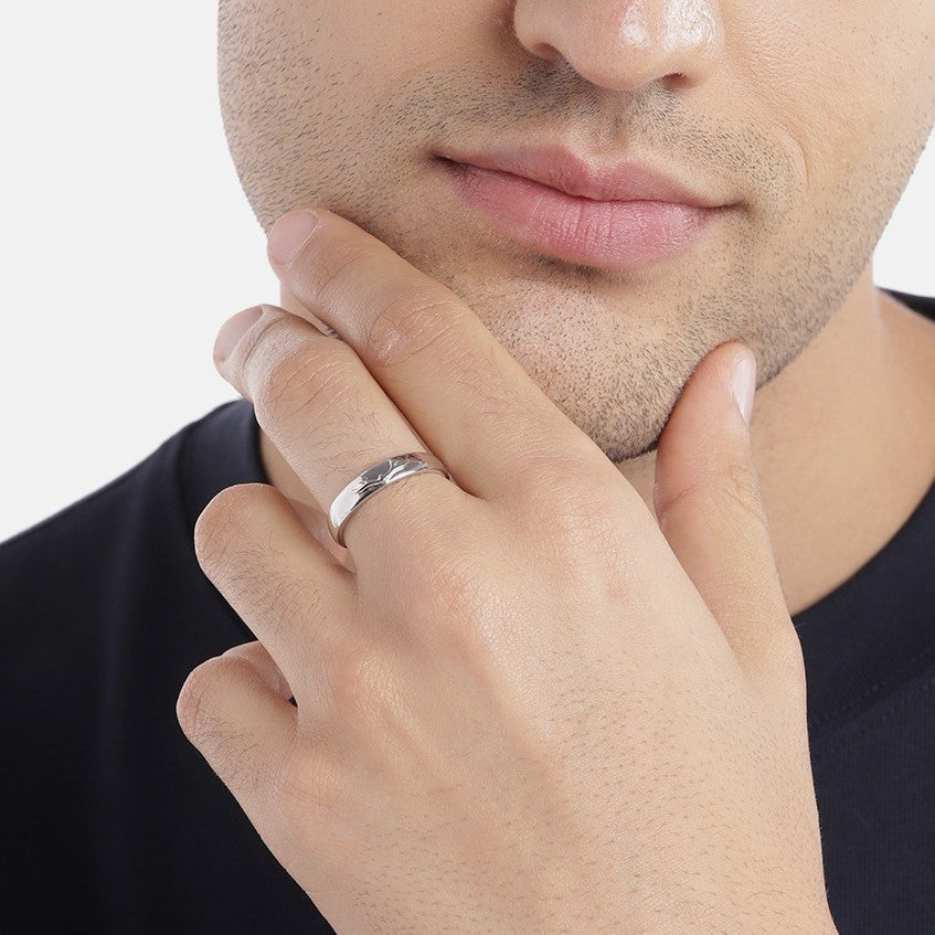 Enchanting Forest Deer Pattern Adjustable 925 Sterling Silver Ring for ...