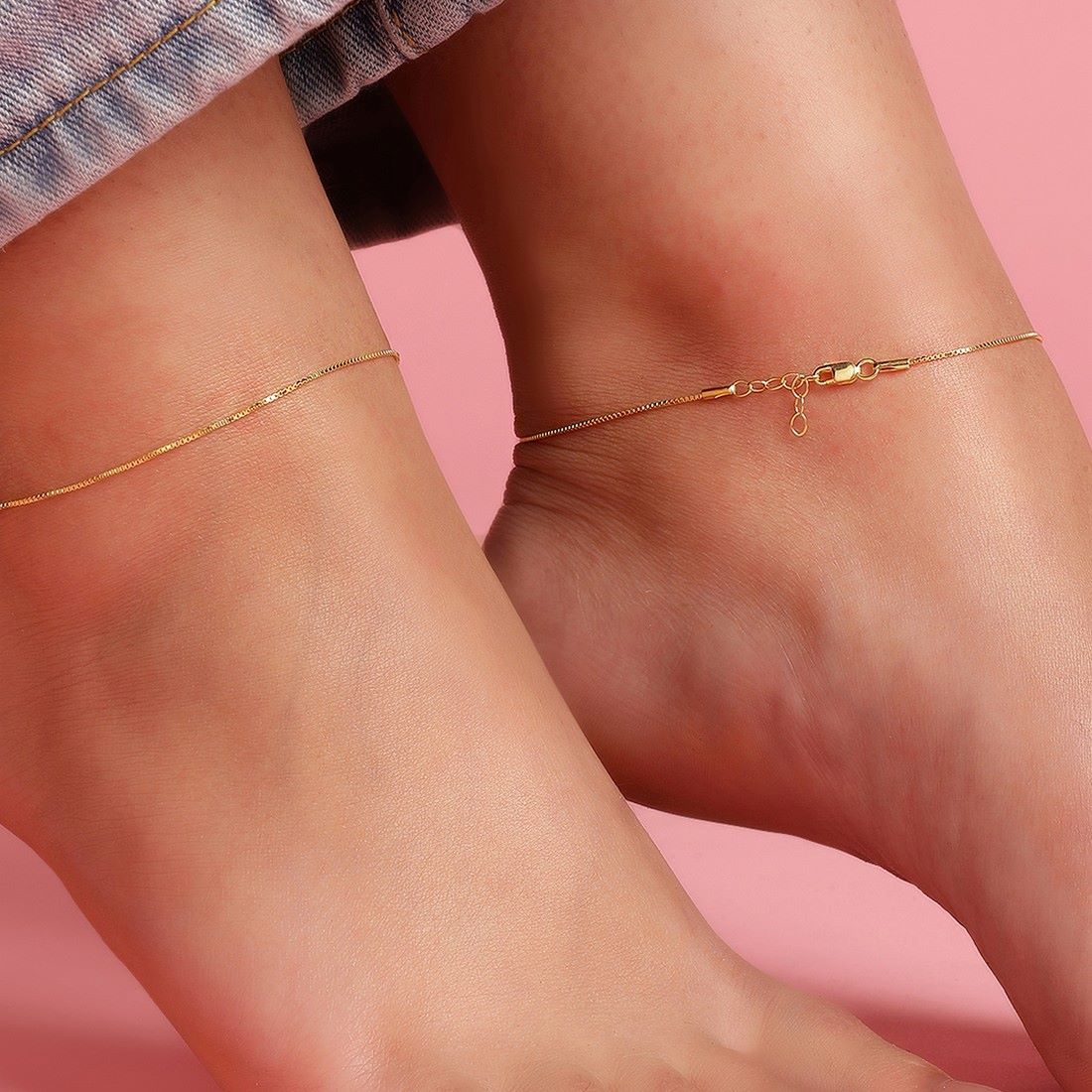 Buy Classic Minimal Gold Plated Women's Anklet – Zavya