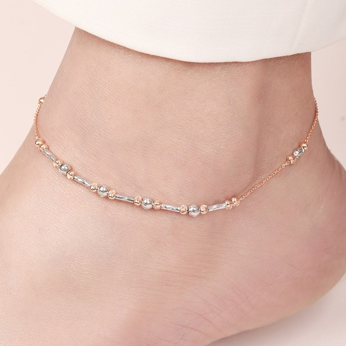 Buy Dual Plated Embraced Women's Chain Anklet – Zavya