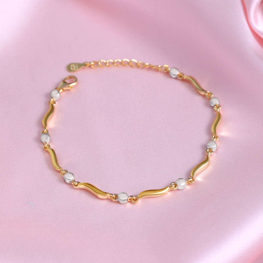 Graceful Art Dual Plated 925 Sterling Silver Bracelet – Zavya