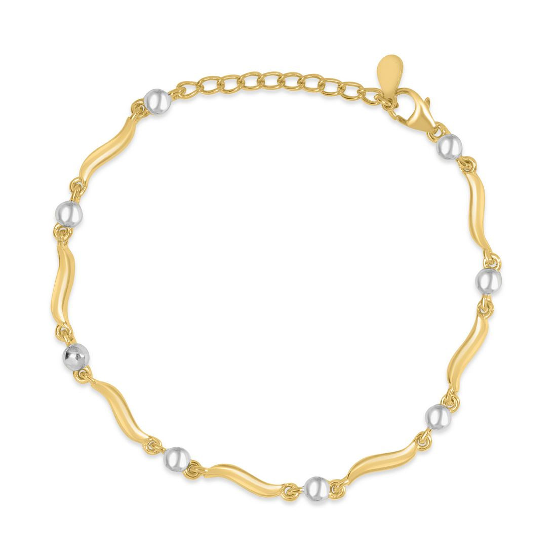 Graceful Art Dual Plated 925 Sterling Silver Bracelet – Zavya