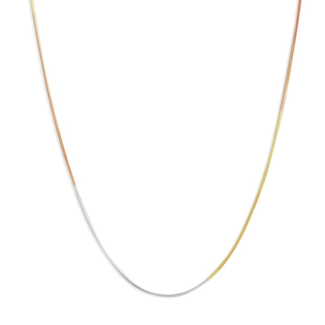 Triple Tone Serpent 925 Sterling Silver Snake Chain – Zavya