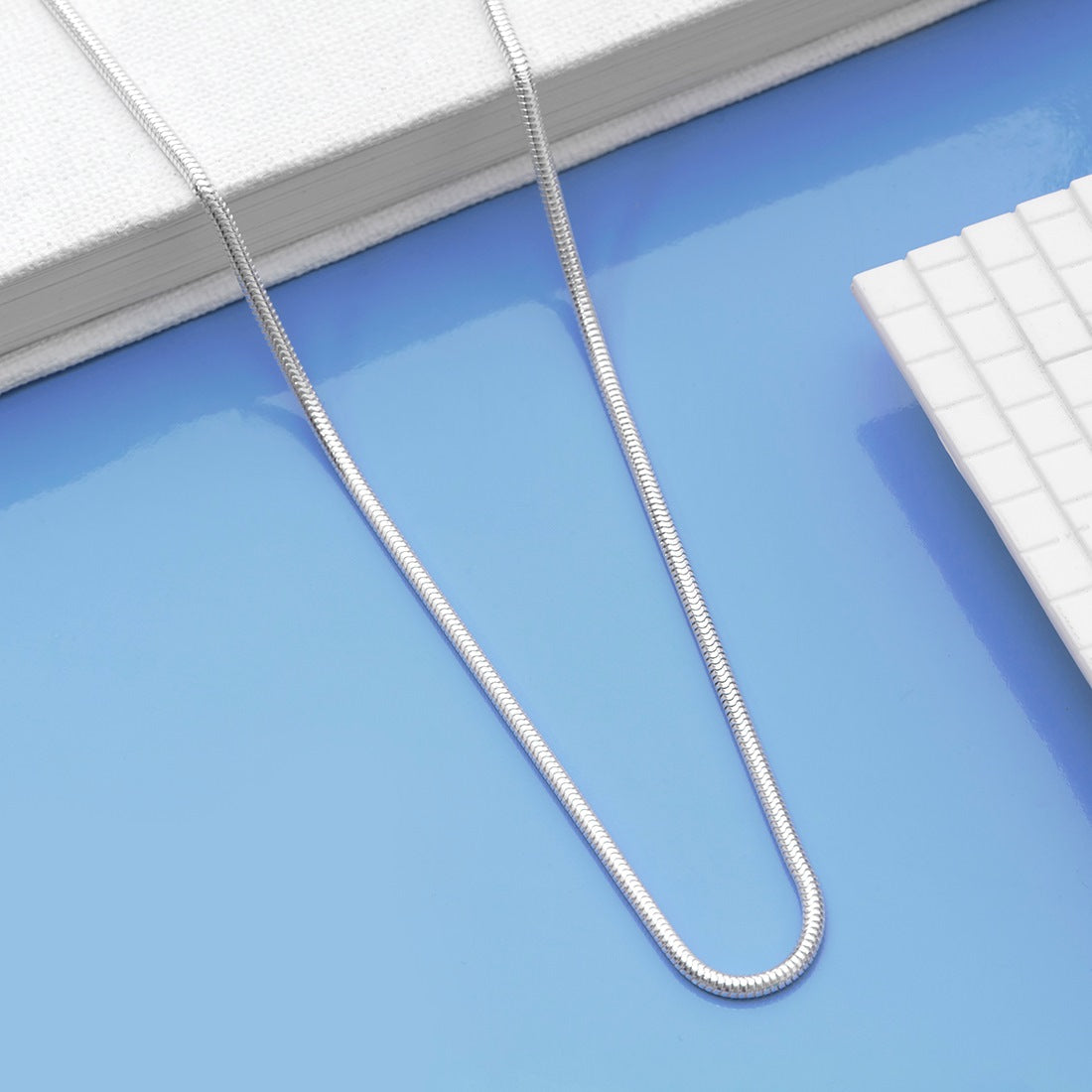 Elegant Circlet 925 Sterling Silver Round Chain for Him – Zavya