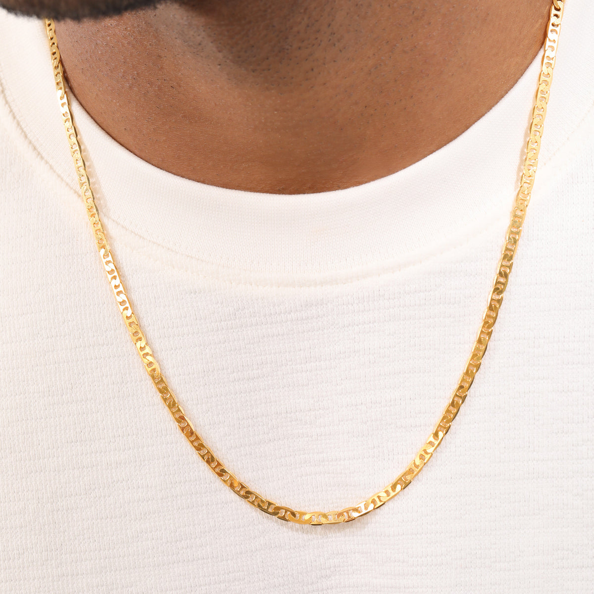 Stylish Men's Gold-Plated 925 Sterling Silver Men's Chain – Zavya
