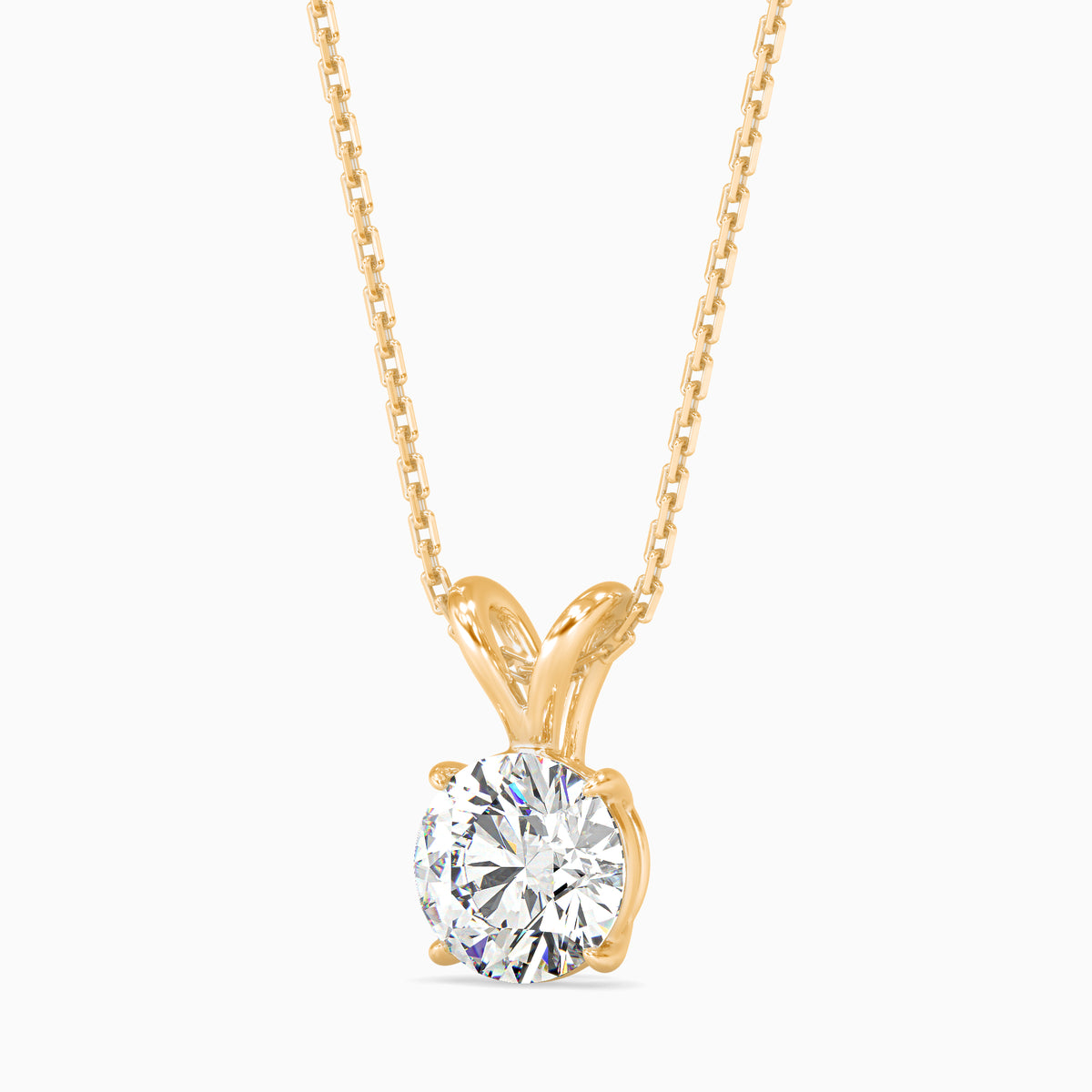 1 CT Celestial Solitaire Lab-Grown Diamond Pendant without Chain – Zavya