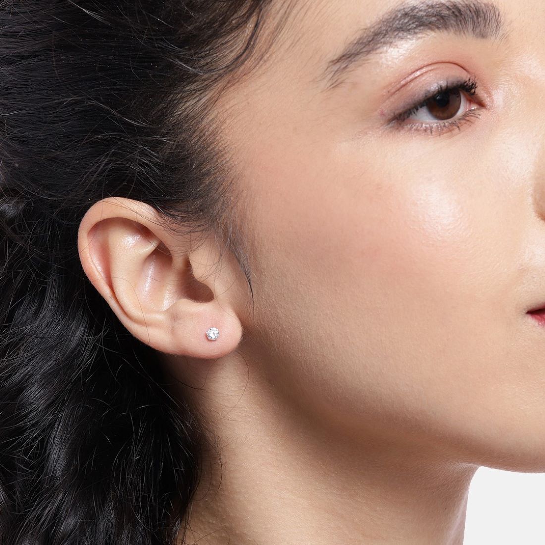 Pearl-CZ Rhodium Plated 925 Sterling Silver Studs Combo – Zavya