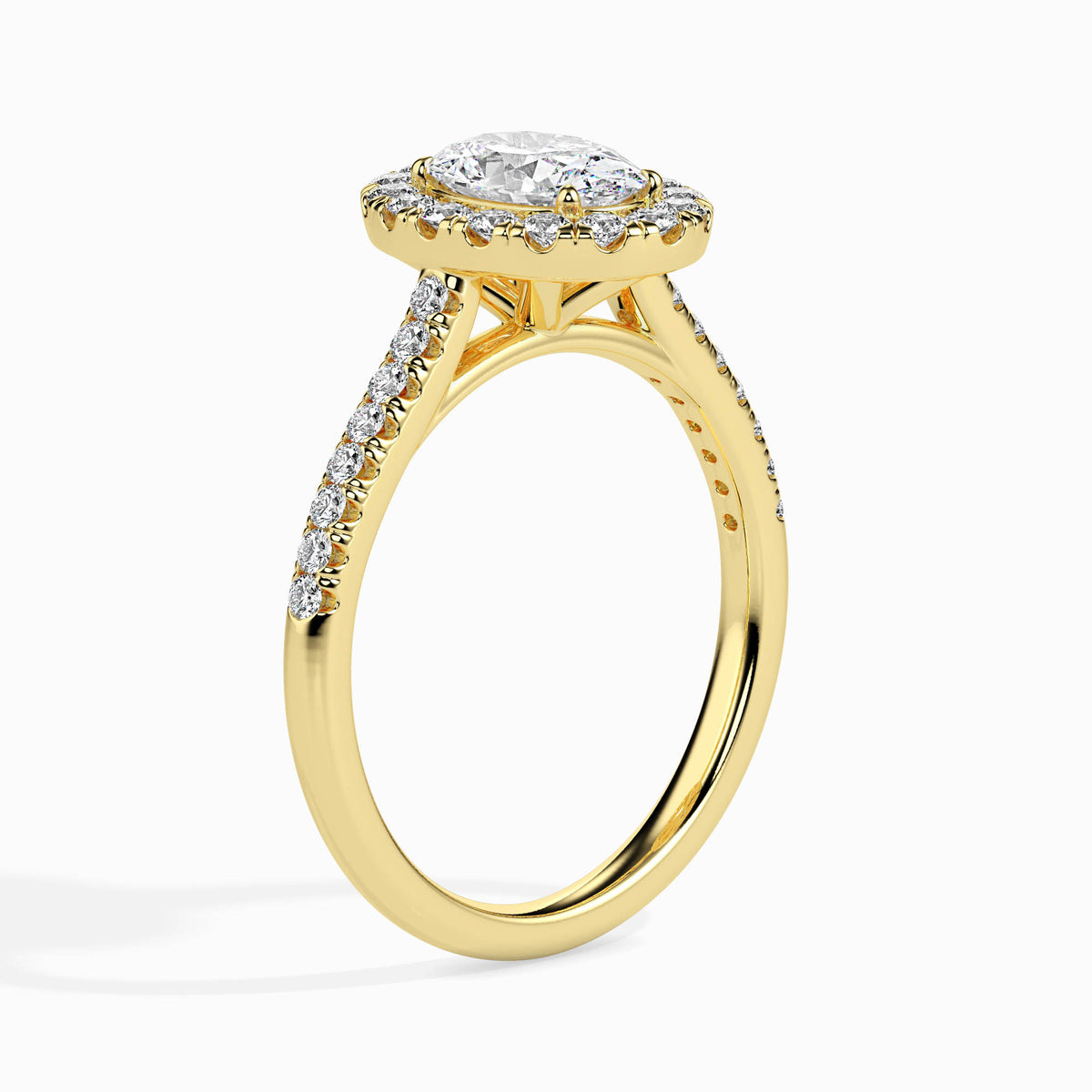 3 CT Radiant Classic Diamond Halo Ring – Zavya