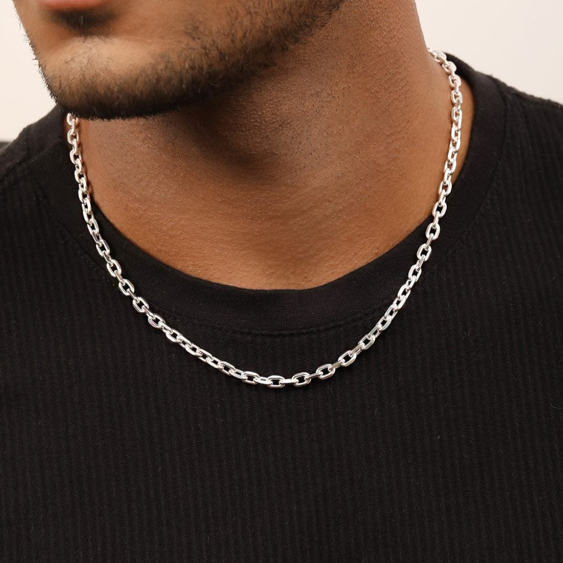 Masterpiece 925 Sterling Silver Men's Link Chain – Zavya
