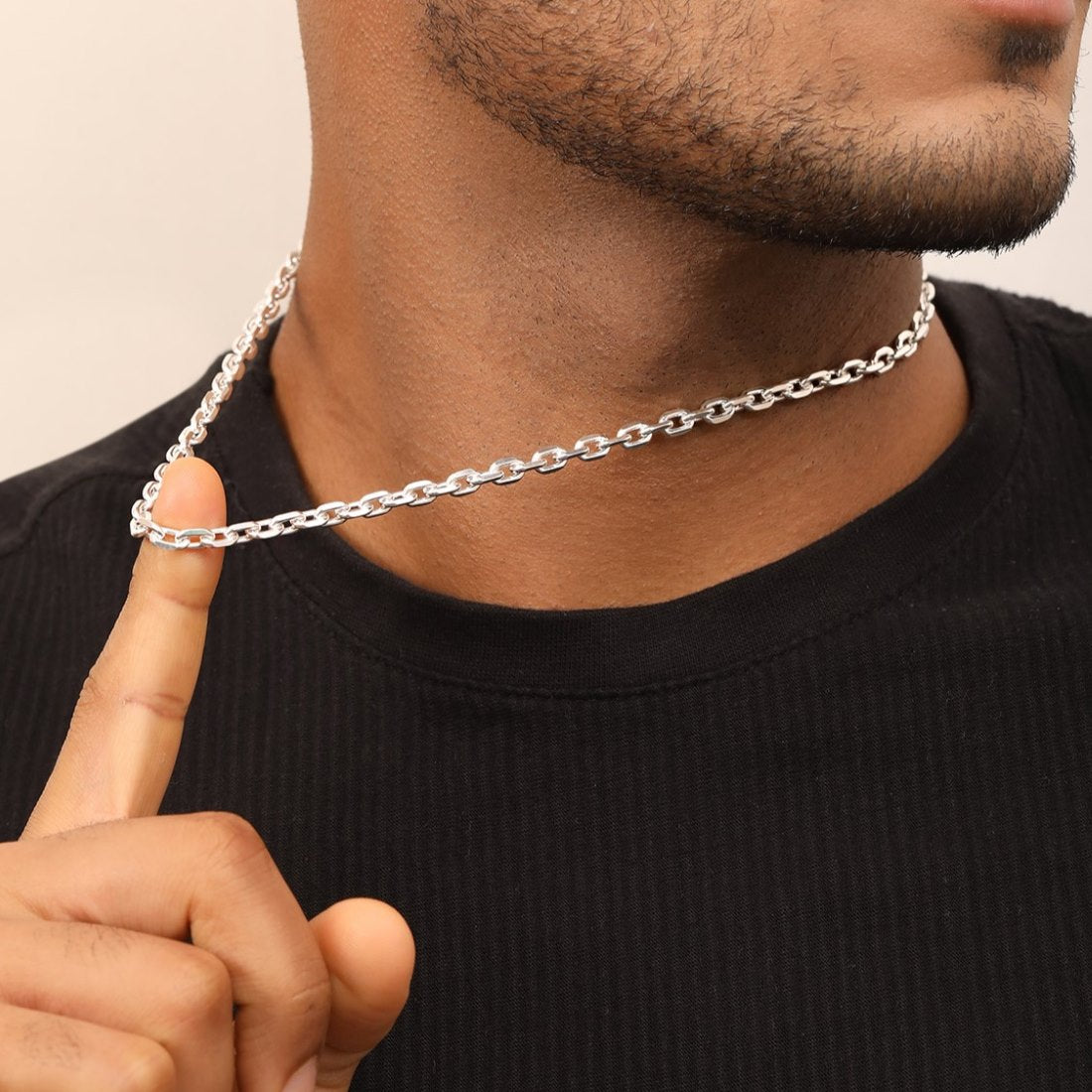 Masterpiece 925 Sterling Silver Men's Link Chain – Zavya