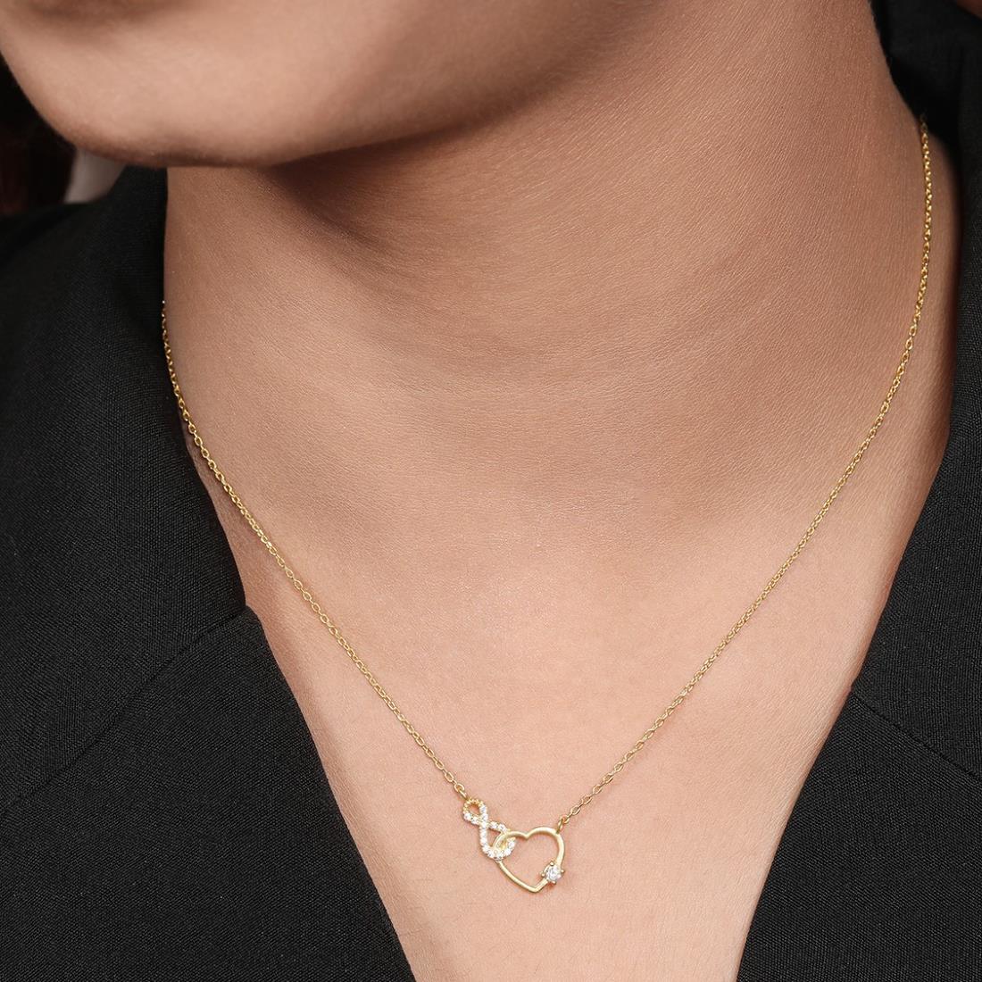 Buy Twilight Sparkle Gold-Plated Women's Silver Necklace – Zavya