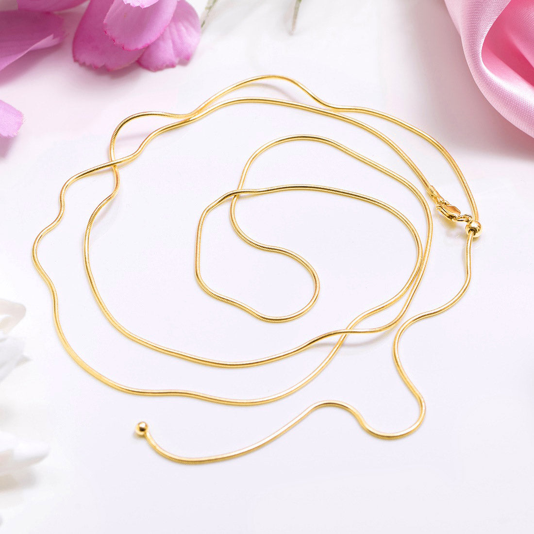 Golden Plated 925 Sterling Silver Snake Chain Waist Chain – Zavya