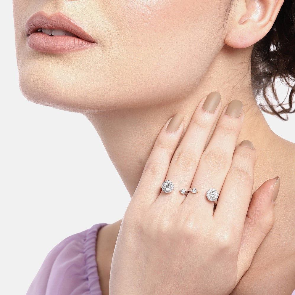 The Rotating 925 Silver Ring Combo (Adjustable) – Zavya