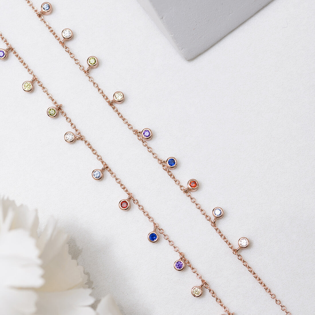Shop for Circular Rose Gold Plated Women's Anklet online by Zavya