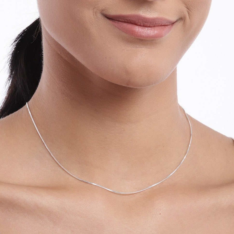 Interlocked 925 Sterling Silver Chain - Valentine's Gift – Zavya
