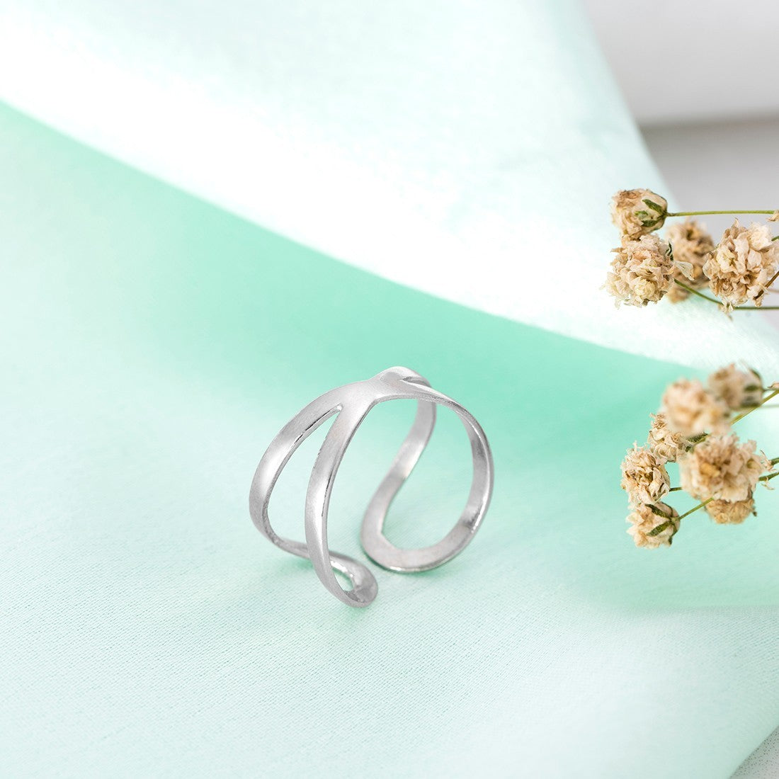 Zavya abstract 925 Sterling Silver Ring - Valentine's Gift